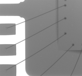 X-ray Inspection of Wire bonding of IC chips | Matsusada Precision